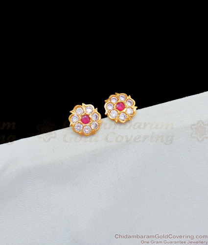 Small Flower Design Impon Gold Stud for Daily Use Earring ER1809