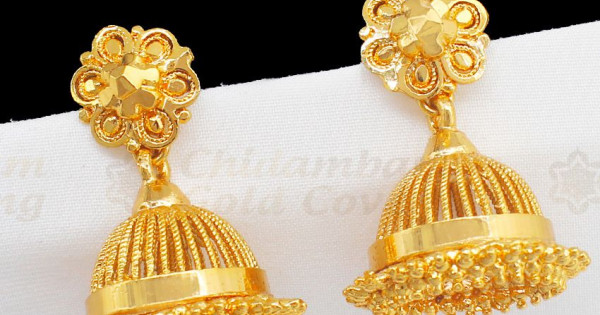 Peculiar Design Gold Jimmiki Type For Wedding Collections ER2199