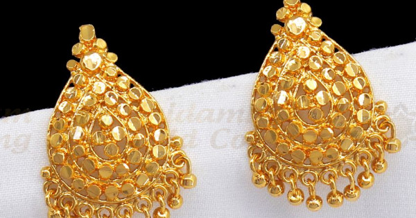 One Gram Gold Stud Design For Womens Gold Plated Jewelry ER2545