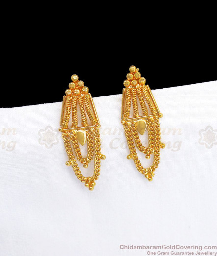 Buy 1 Gram Dangler Earrings Gold Designs Online South Indian Jewelry