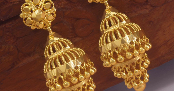Gorgeous One Gram Gold Earring Big layer Jhumki ER2984