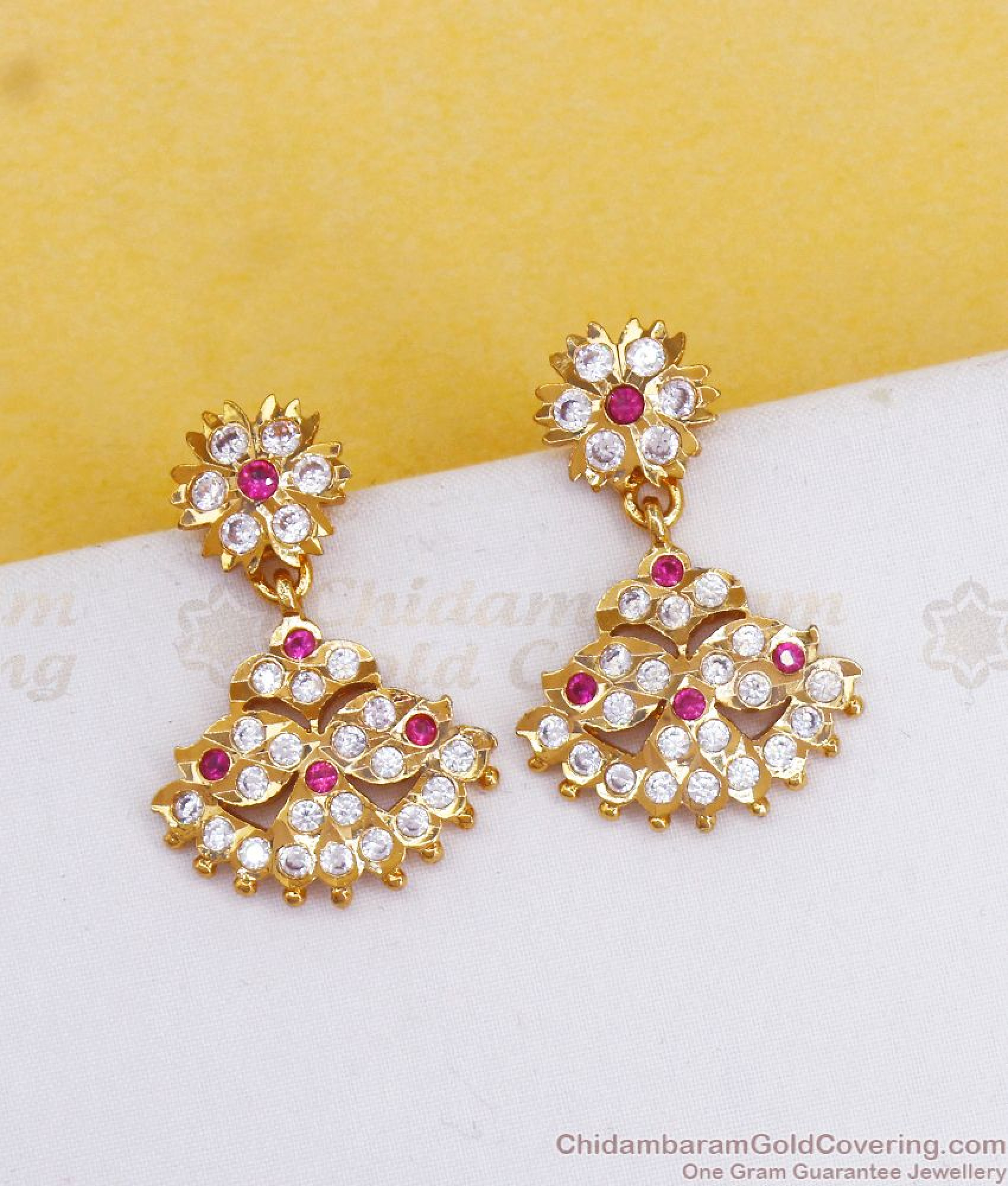 Buy Five Metal Gati Stone Impon Earring Women Fashion ER3079