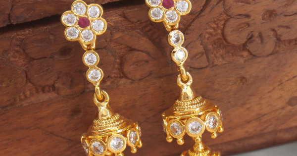 Original Impon Jhumka Dual Layer Chariot Design ER3083