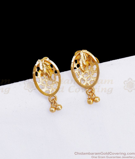 Tiny Umbrella Design One Gram Gold Stud Earrings ER2630