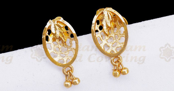 Regular Use Real Gold Tone Stud Earring Shop Online ER3300