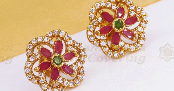 Buy 1 Gram Gold Plated Stud Collection ER3404
