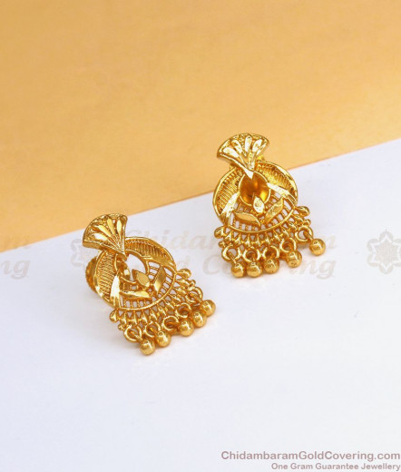 One Gram Gold Stud Earring Lakshmi Design ER3092
