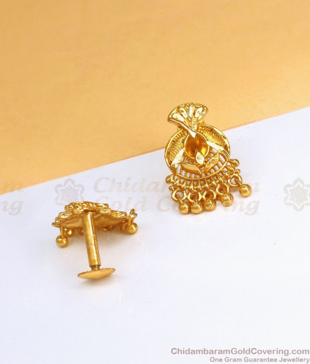 Buy Gold Plated Earring Hanging Beads Stud Collection ER3485