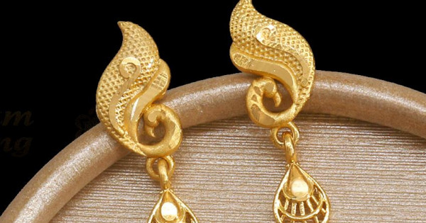 Beautiful 2 Gram Gold Stud Earrings Collections ER4054