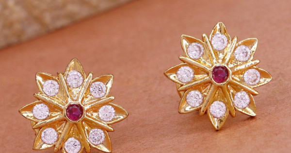 Buy Traditional Impon Stud Earring For Women ER4643