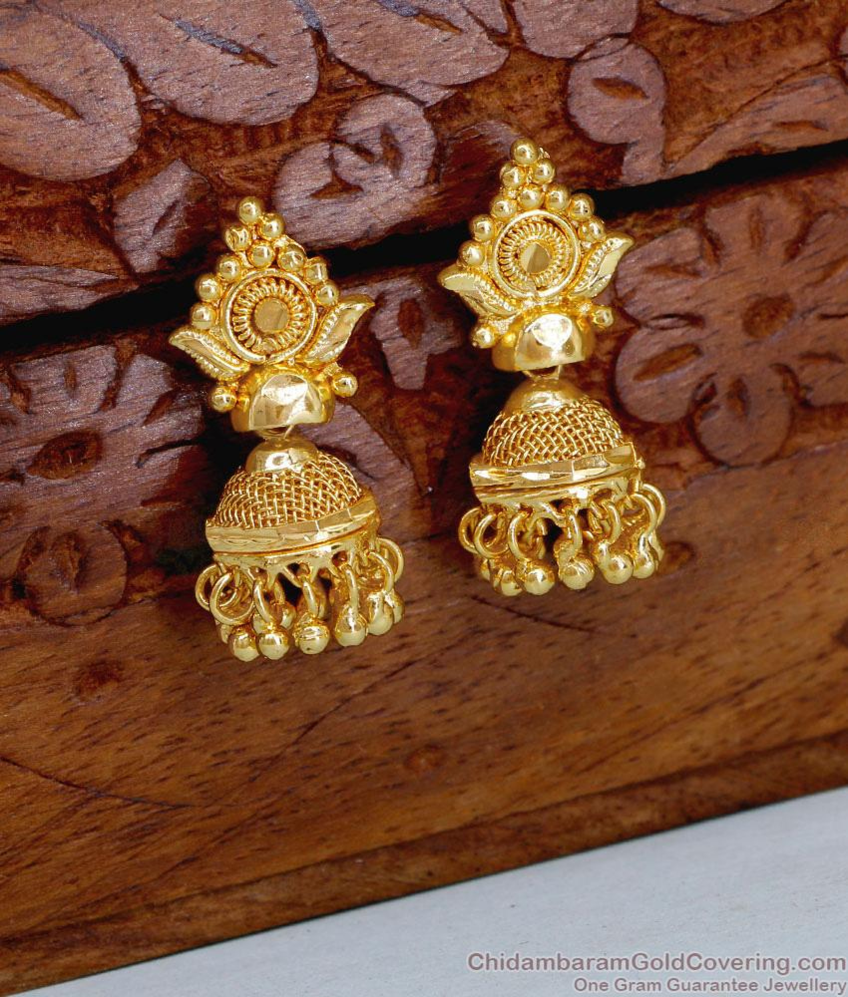Attractive Full Gold Plated Small Jhumki Earring For Women ER5028