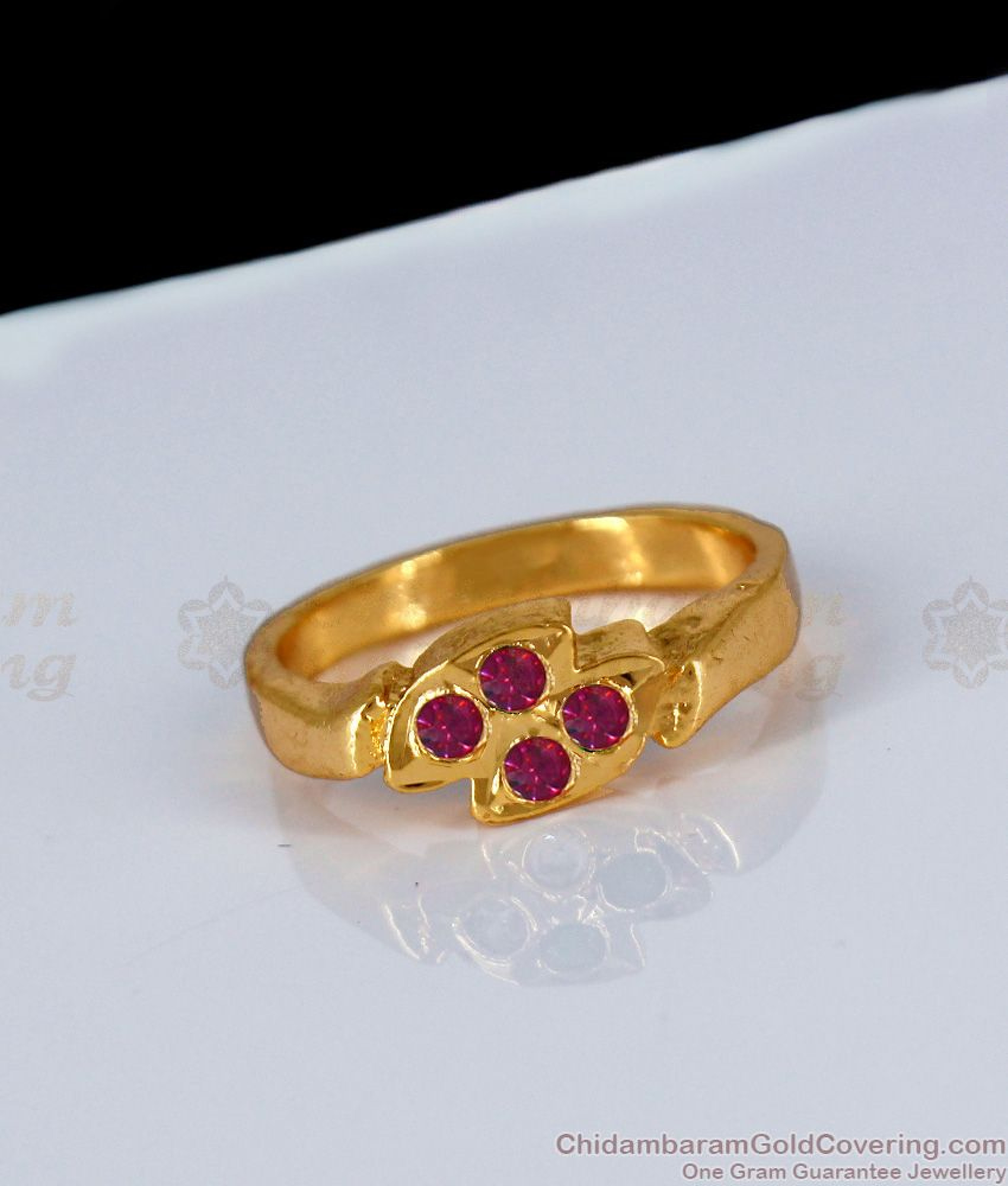Buy Original Impon Design Ruby Stone Finger Rings For Daily Wear FR1124