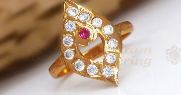 Unique Pure Gold Like 5 Metal Finger Ring Shop Online FR1311