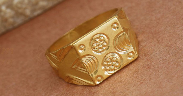 Premium Two Gram Gold Plated Finger Ring Forming Online Jewelry FR1380