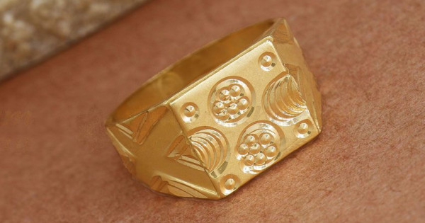 Premium Two Gram Gold Plated Finger Ring Forming Online Jewelry FR1380