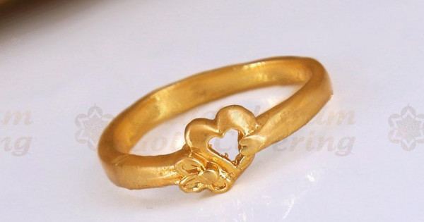 Beautiful Impon Ring Heart Design Valentines Collections FR1450