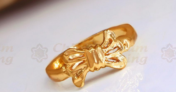 Best Quality Gold Plated Impon Ring 5 Metal Jewellery With Price FR1520
