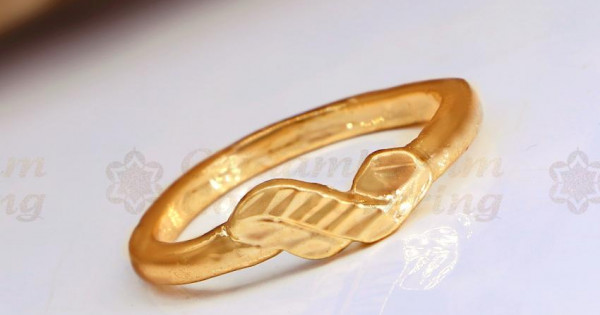 Simple Design Gold Imitation Finger Ring 5 Metal Jewellery For Women FR1521