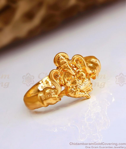 Artistic Gold Tone Mens Finger Ring Collection Shop Online FR1388