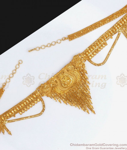 Simple Indian Gold Waist Hip Chain Designs Wedding Saree Wear HC1014