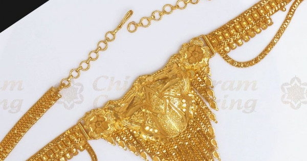 Luxurious Real Gold Pattern Hip Chain Collections For Womens HC1029