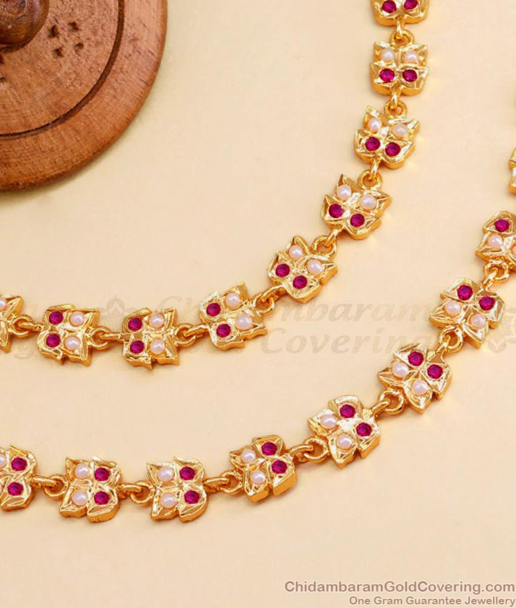 Pure 5 Metal Impon Gold Matilu Pearl Jewelry Designs Online MATT183