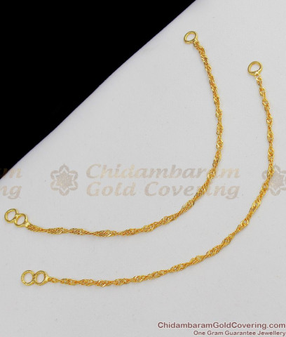 One Gram Gold Side Matilu Double Layer Design With Beads MATT136