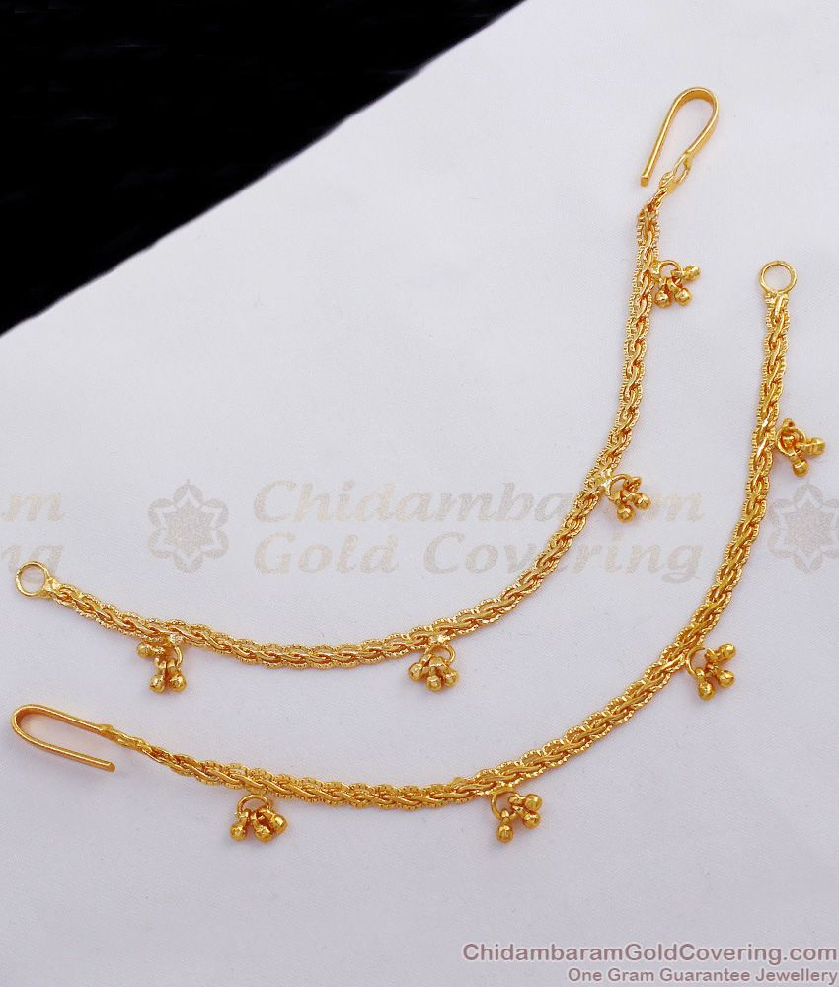 Attractive Braid With Beads Gold Hair Chain Design For Women Buy Online ...