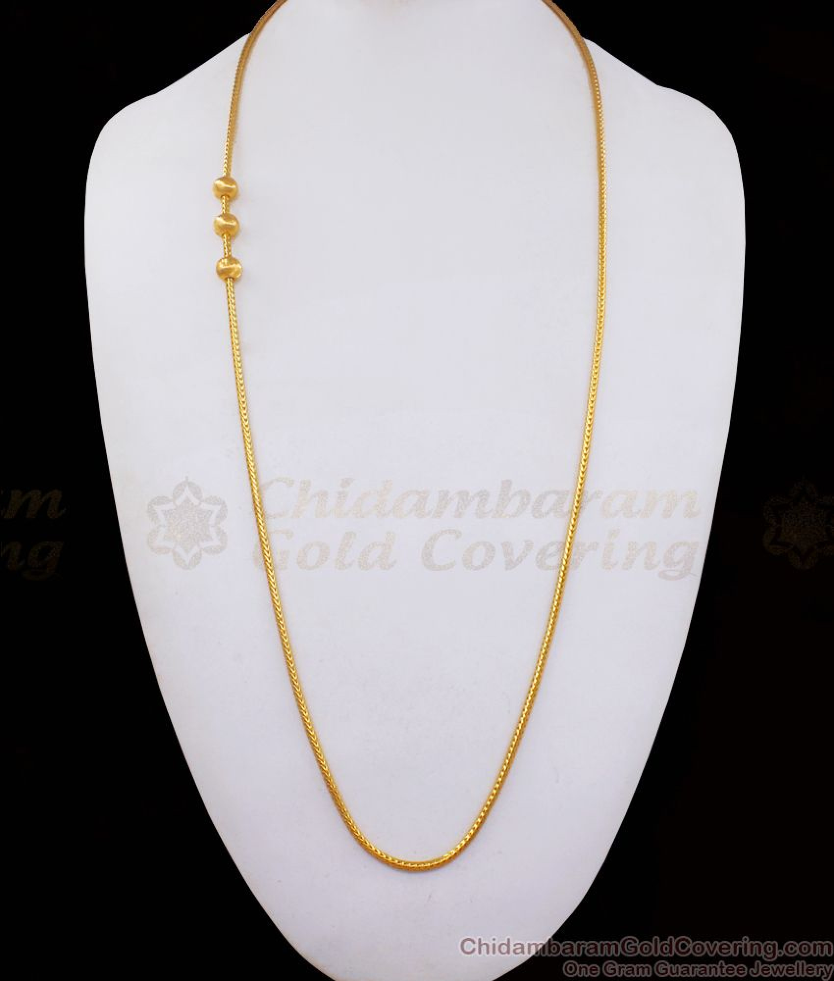 Buy 30 Inch Long 1 Gram Gold Mugappu Thali Kodi Chain MCH1025-LG