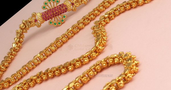 Buy Online Gold Mugappu Chain For Ladies MCH1038