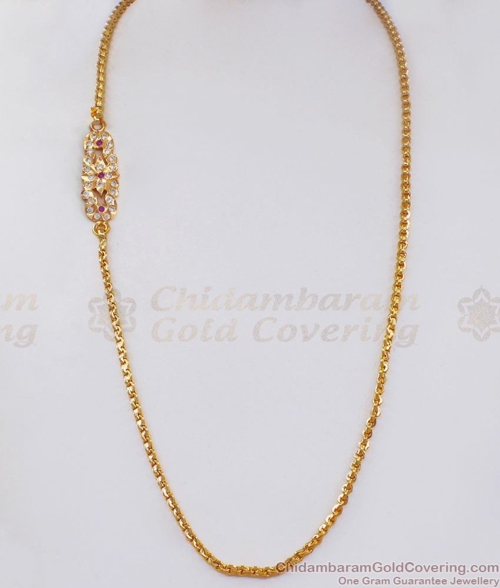 Buy Online Impon Mugappu With Single Line Chain Collection MCH1079