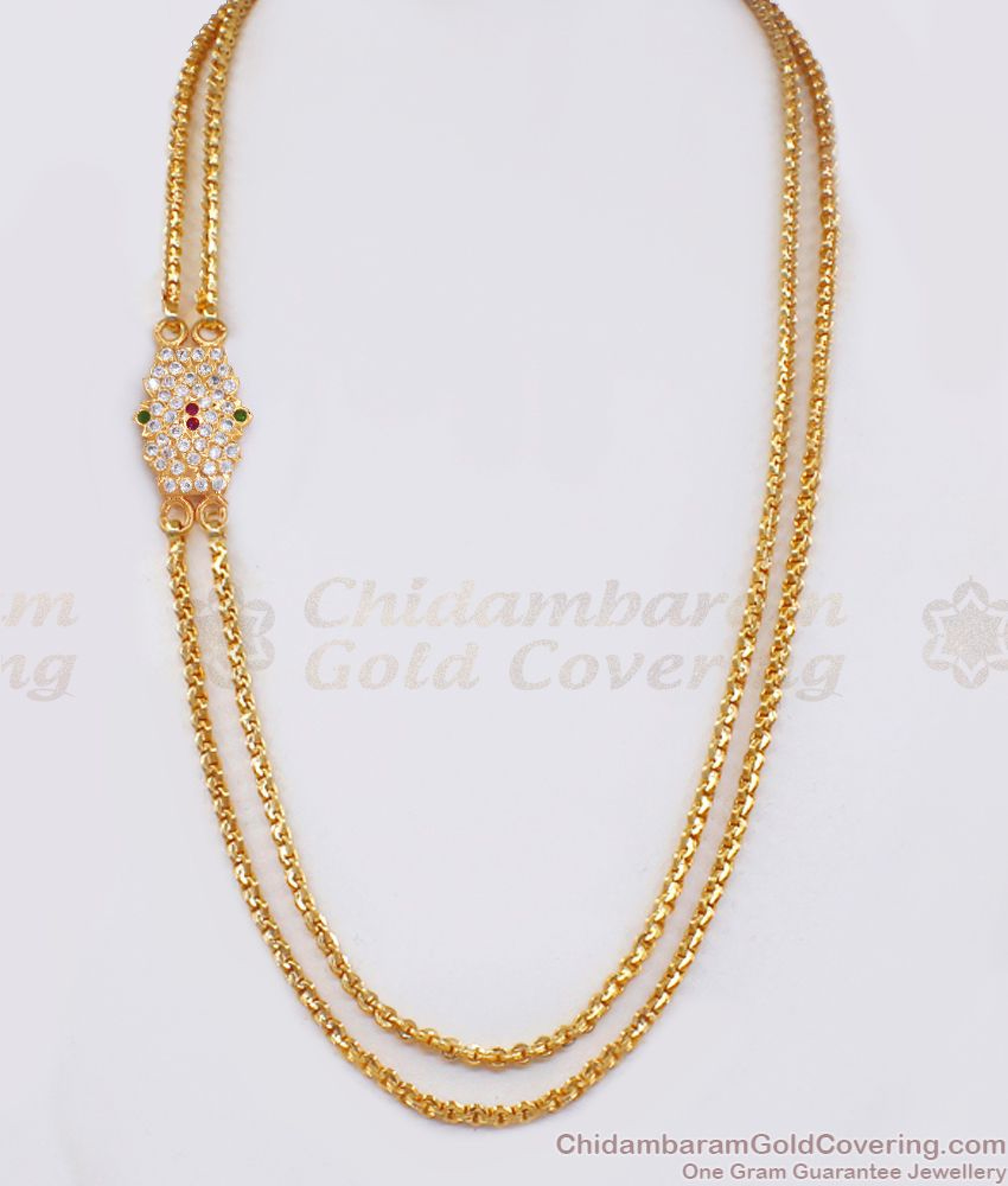 Buy Daily Wear Two Line Impon Mugappu Chain For Women MCH1085