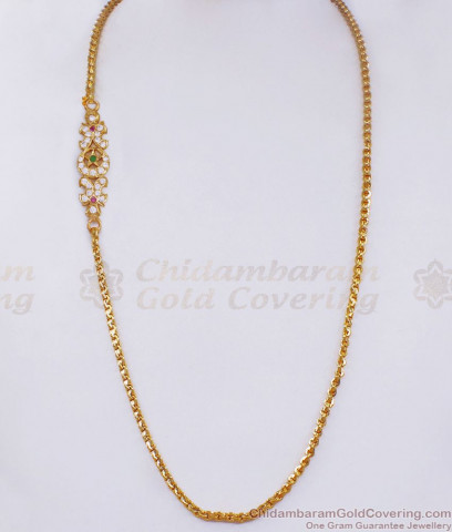 Real Impon Side Pedant Gold Thali Chain Married Womens MCH964