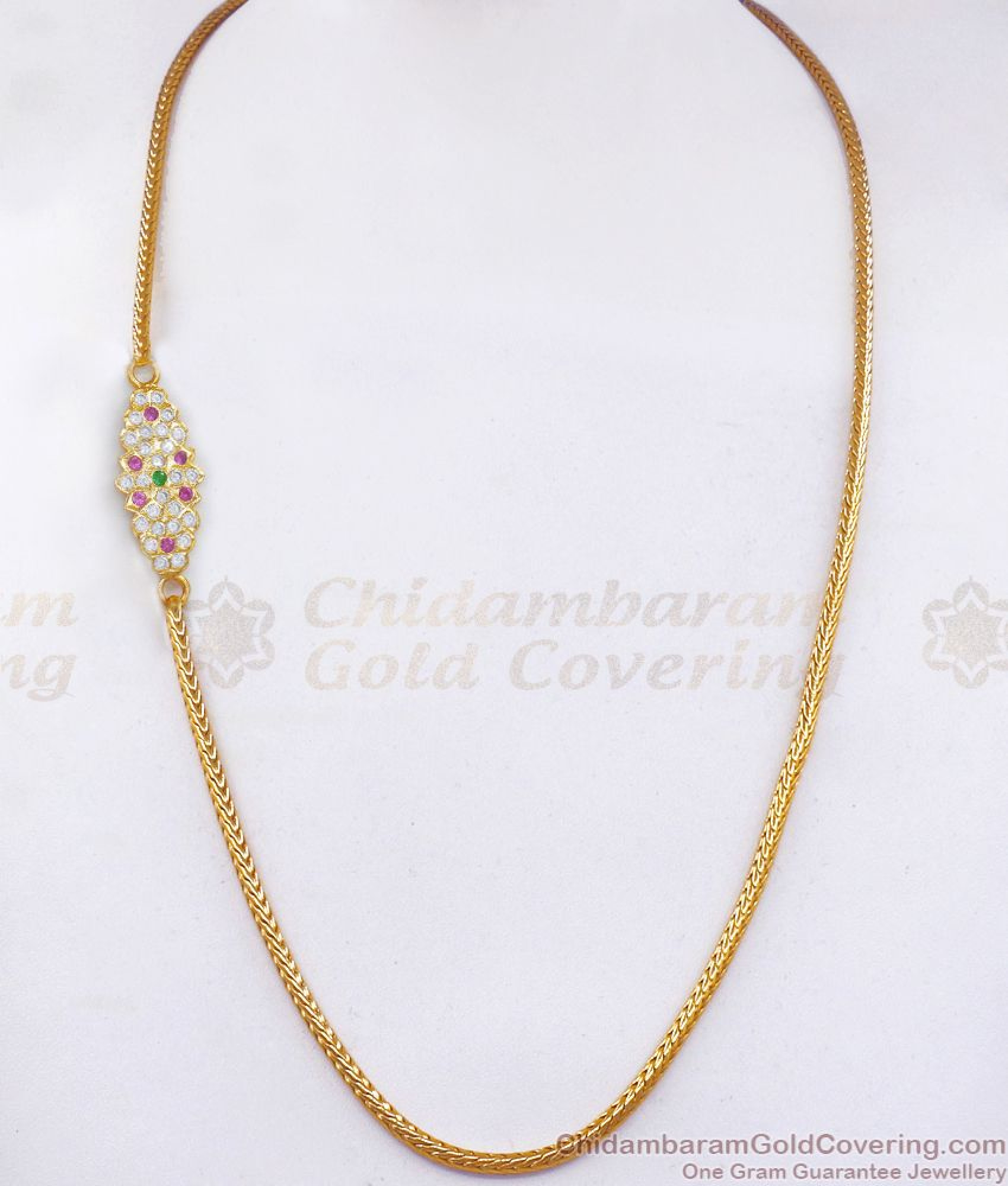 Single Line Impon Mugappu Thali Chain Daily Wear MCH1108