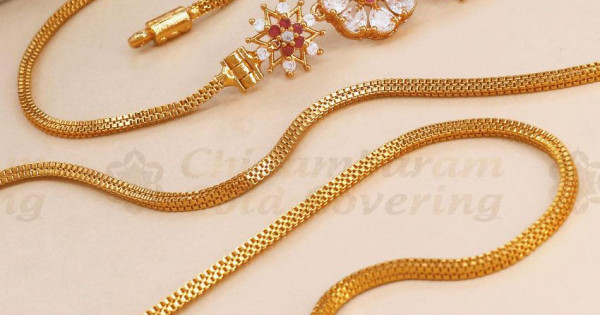 Latest gold Plated Mugappu Thali Kodi Chain Floral Designs MCH1284