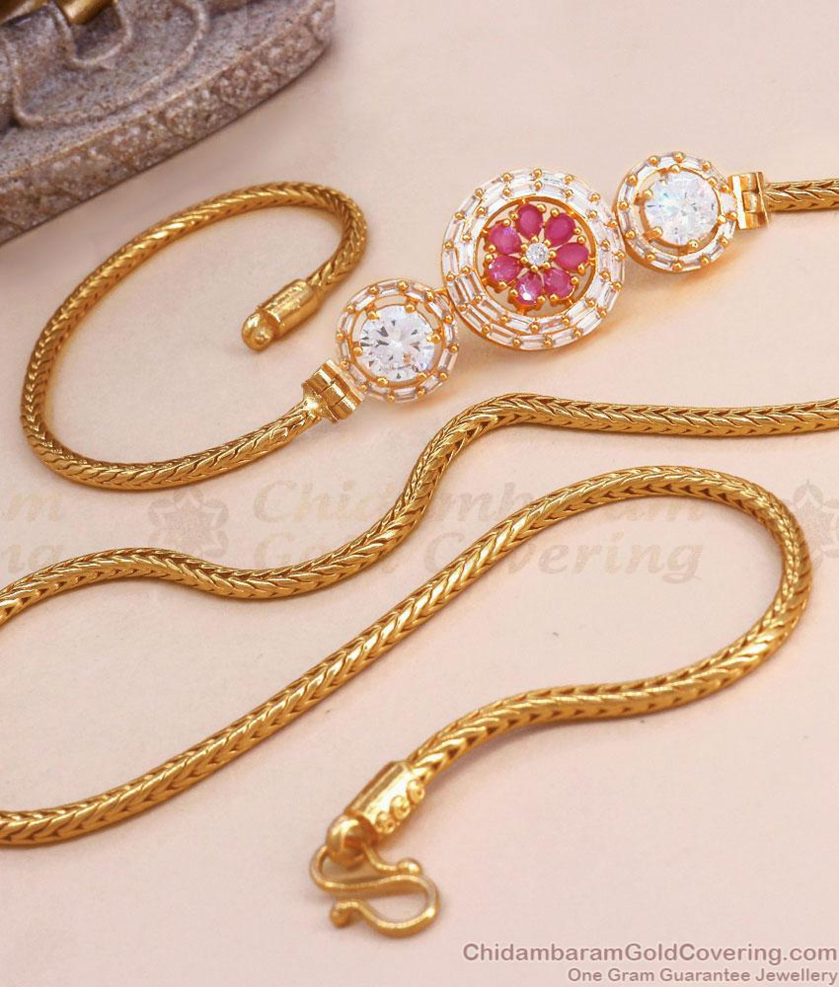 Beautiful Gold Imitation Mugappu Thali Kodi Chain Designs Shop Online ...