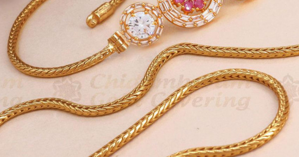 Beautiful Gold Imitation Mugappu Thali Kodi Chain Designs Shop Online ...