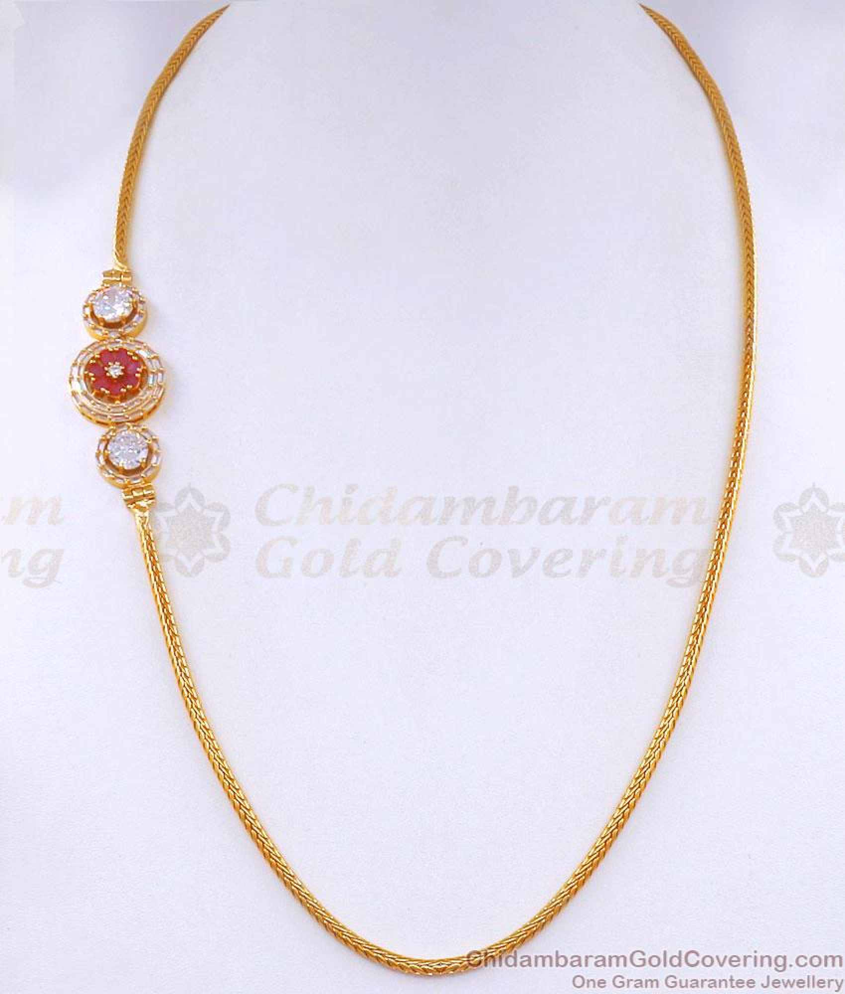 Beautiful Gold Imitation Mugappu Thali Kodi Chain Designs Shop Online ...