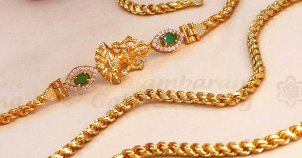 Vintage Look lakshmi Mugappu With Saradu Thali Chain MCH1328