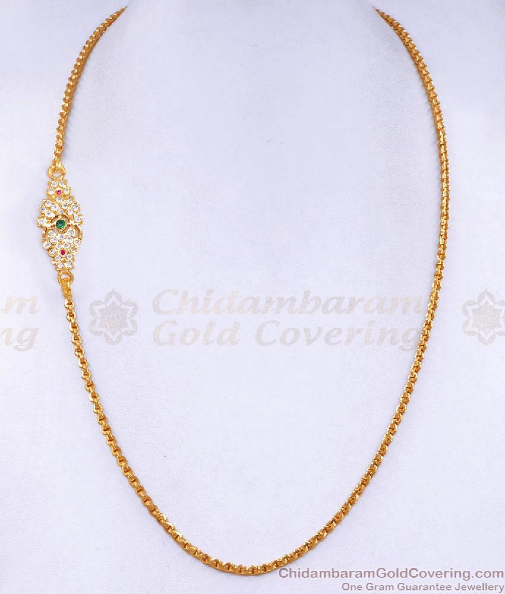 Buy Original Impon Side Pendant Gold Thali Chain At Affordable Price ...