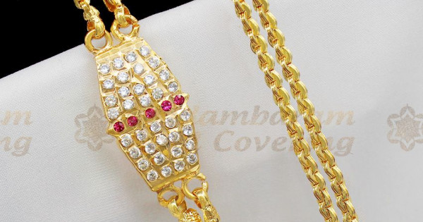 2 line gold chain designs store