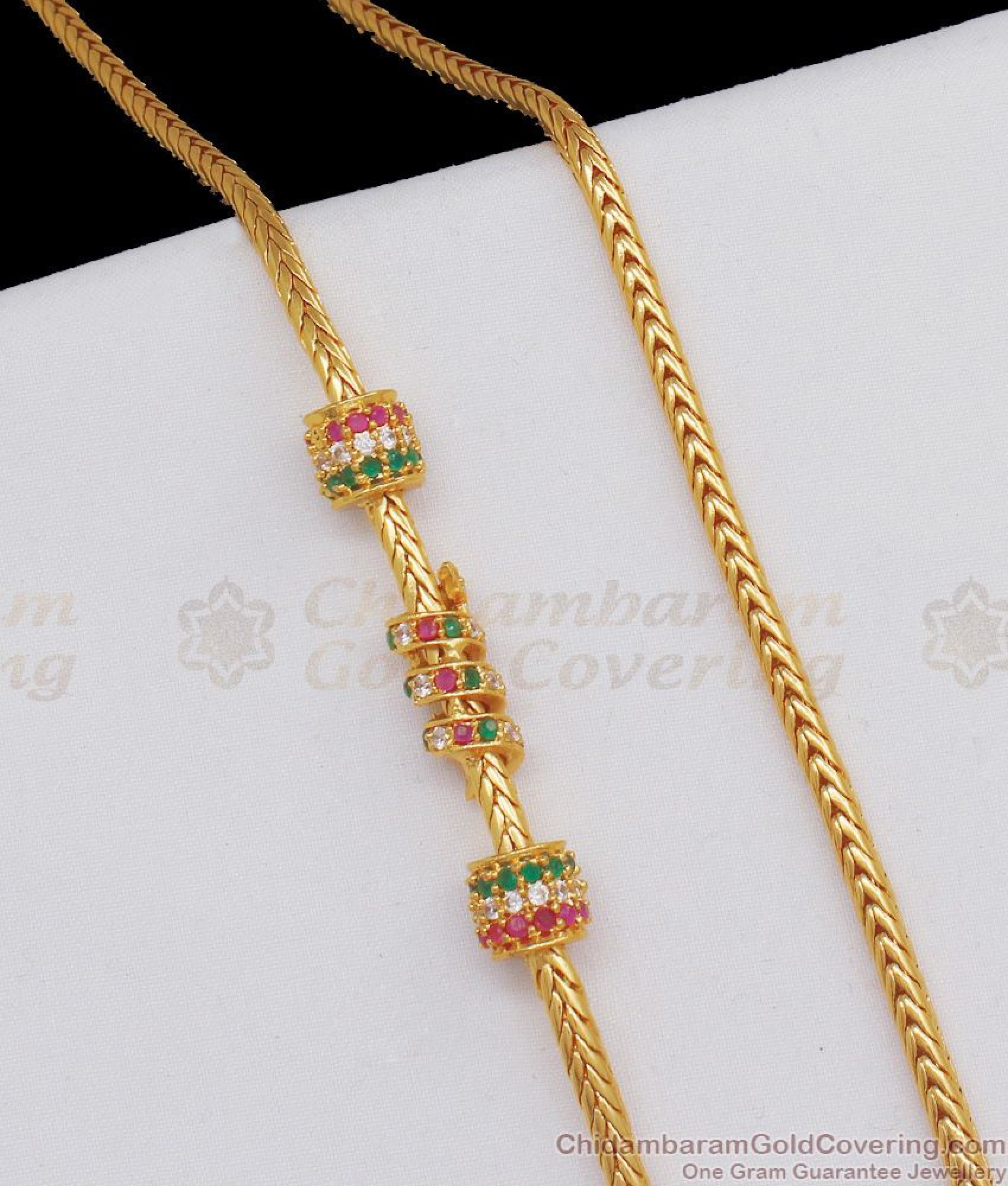 Latest Spiral Design Gold Mugappu Design Latest Collection Gold Plated ...