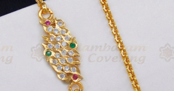 Original Impon Pendant Dollar Thali Chain Designer Collections MCH992