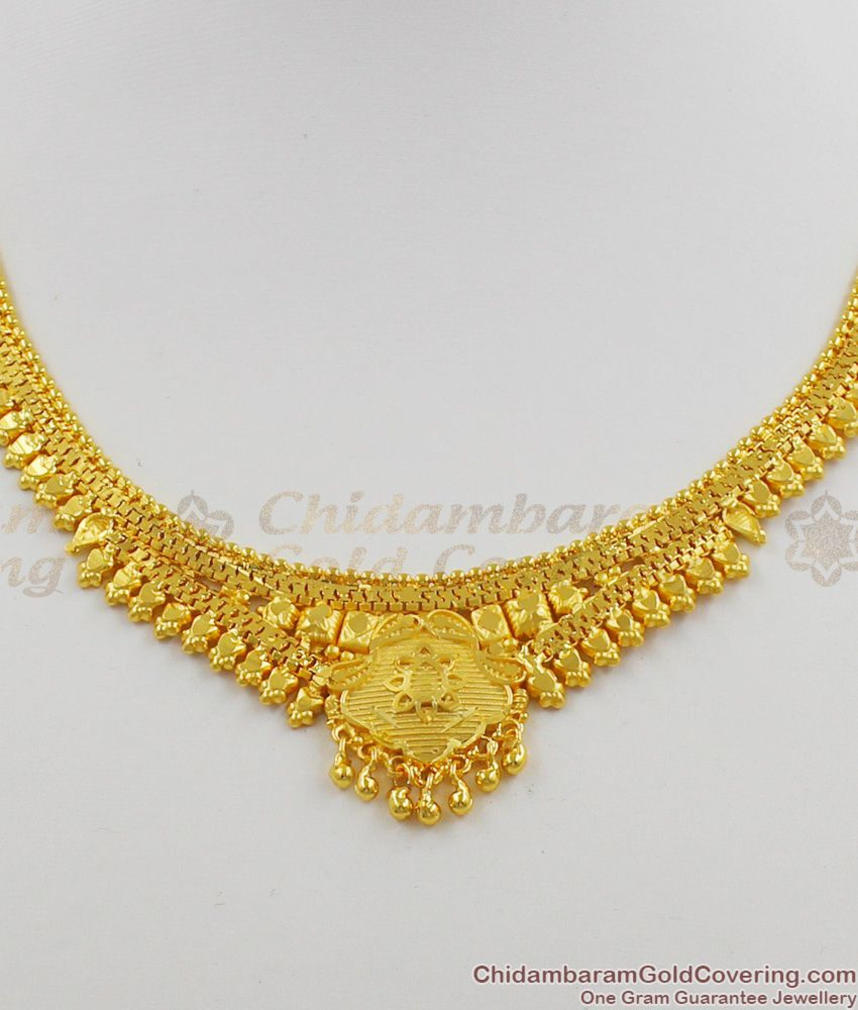 Light Weight Bridal Design Two Gram Gold Inspired Forming Necklace ...