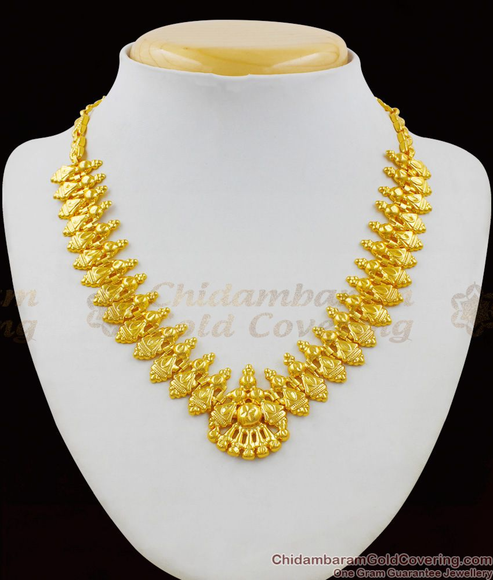Iconic Gold Plated Bridal Necklace Design Latest Ladies Jewelry Models ...