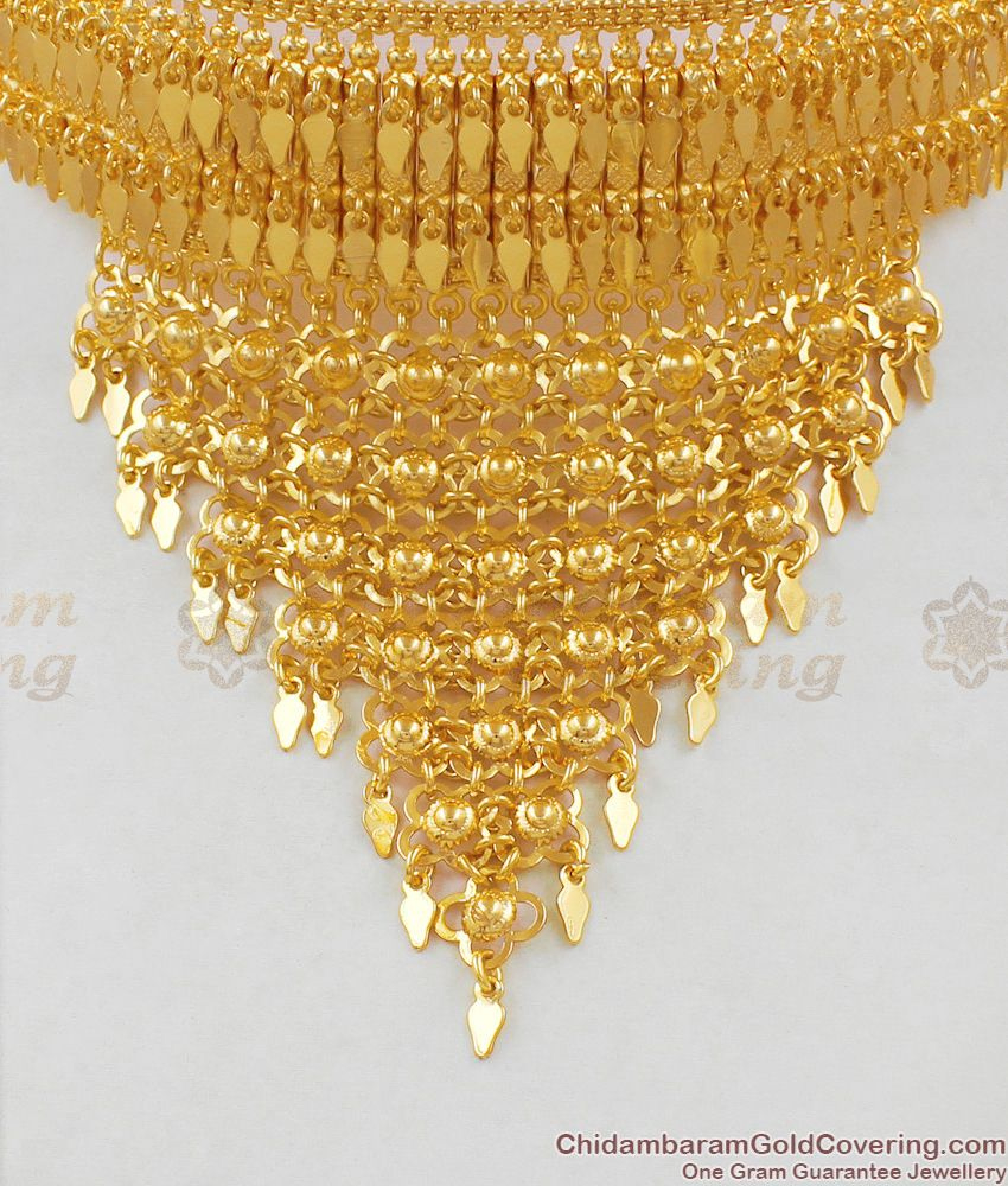 Fancy Kerala Net Pattern Gold Plated Choker Necklace For Brides Best ...