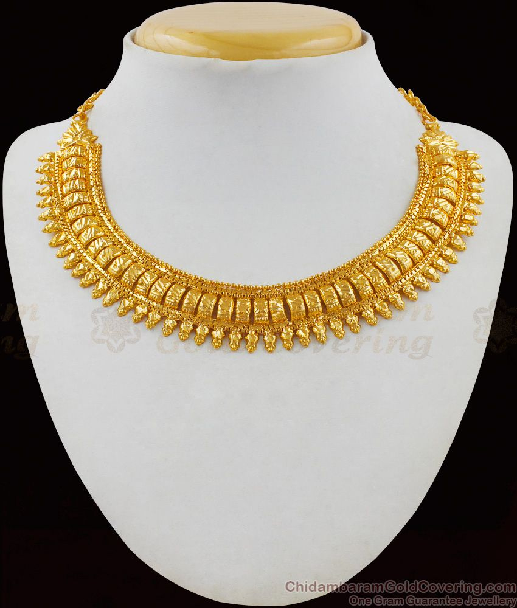 Traditional Kerala Gold Plated Bridal Wear Necklace Collection Latest ...