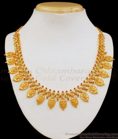 South Indian Traditional Kerala Pattern Mullai Trendy Designed Gold ...