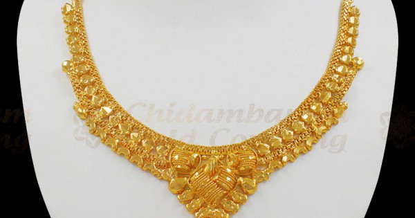 Traditional Calcutta Design Gold Necklace Jewelry Buy Online NCKN1916