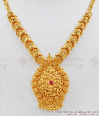 South Indian Traditional Kerala Pattern Mullai Trendy Designed Gold ...